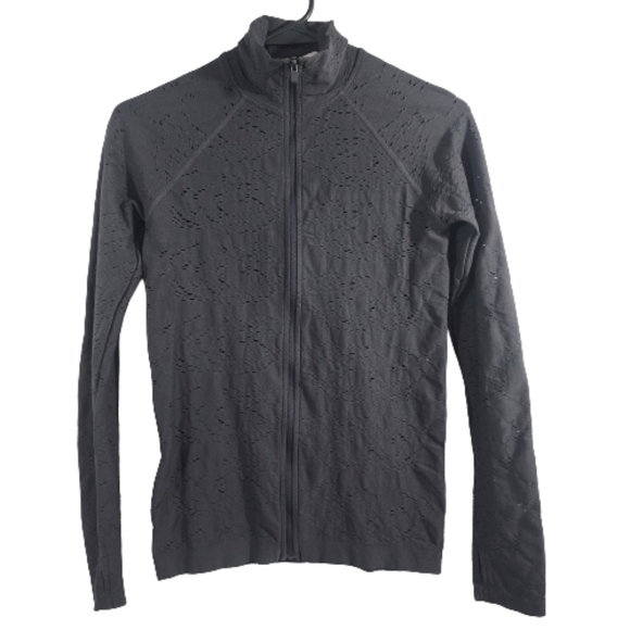 Fabletics | Jackets & Coats | Fabletics Workout Jacket In Dark Grey ...